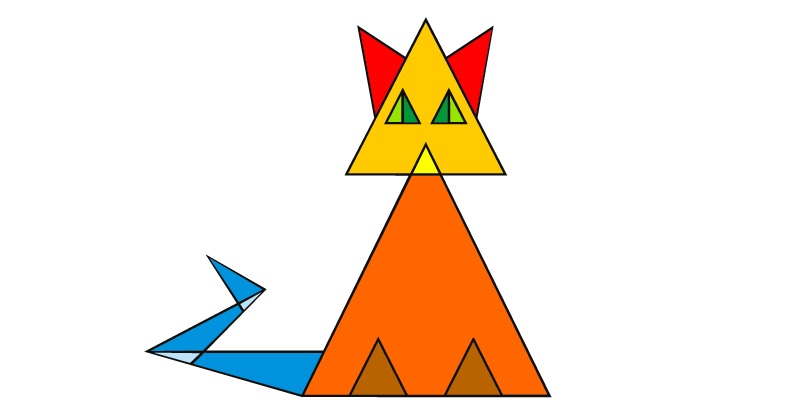Selon vous, combien de triangles différents y a-t-il dans l’image ...